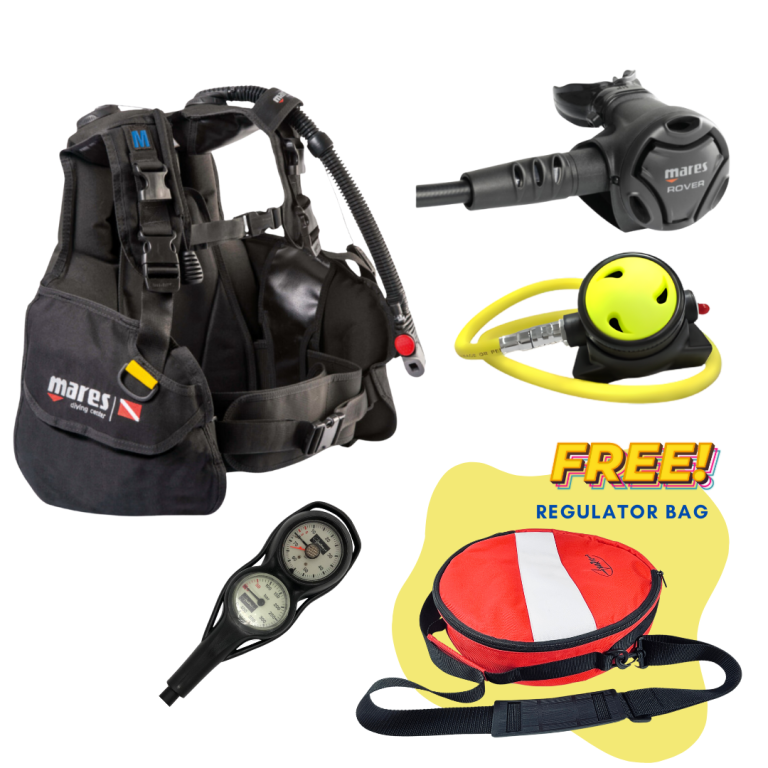 Mares Rover BCD/ Mares Rover 2s/ Seapro RG 9C Octo/ Seapro Combo Gauge ...